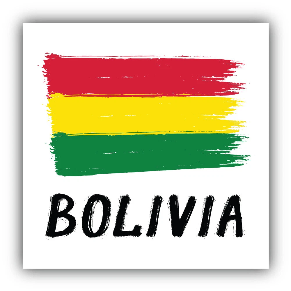KIRA Bolivia Grunge Flag Travel Vinyl Sticker Car Bumper Decal Gift for ...