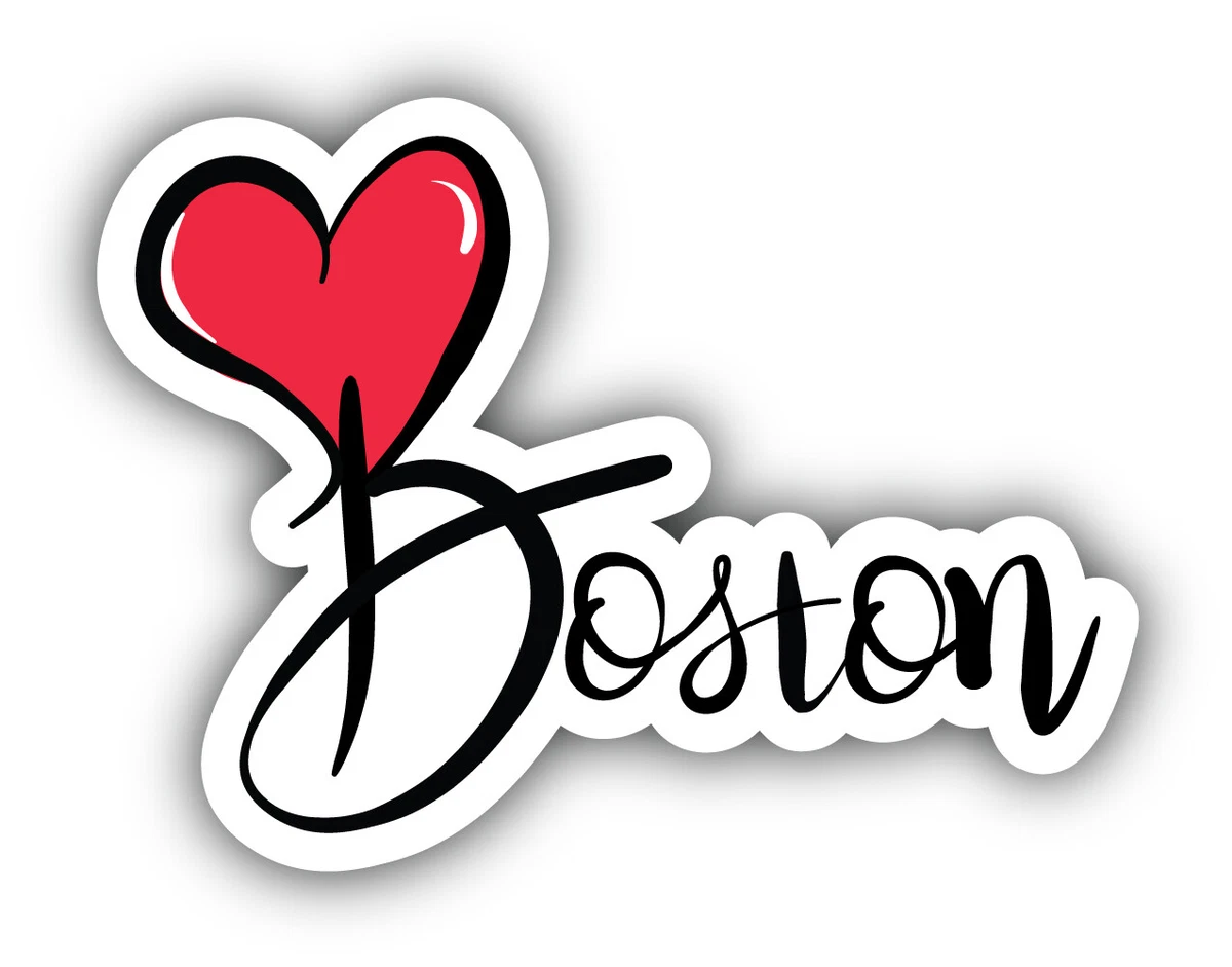 KIRA Boston City USA Slogan Vinyl Sticker Car Bumper Decal Gift for you ...