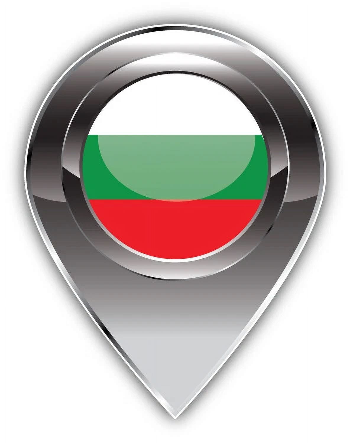 KIRA Bulgaria Flag Place Mark Travel Car Bumper Sticker Decal Gift for ...