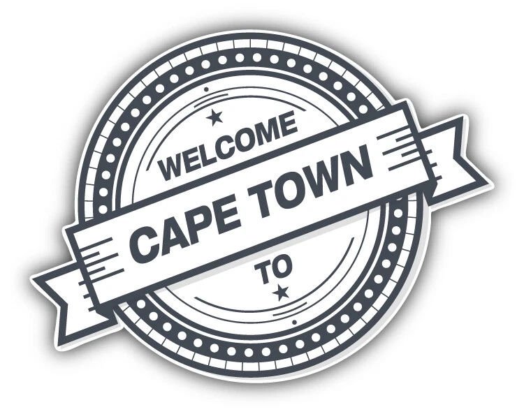 KIRA Cape Town Welcome Travel Label Car Bumper Sticker Decal Gift for ...