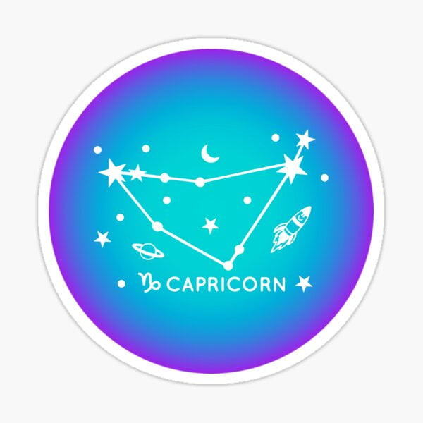KIRA Capricorn Zodiac Sign Aura Sticker Gift for you - Decorative ...