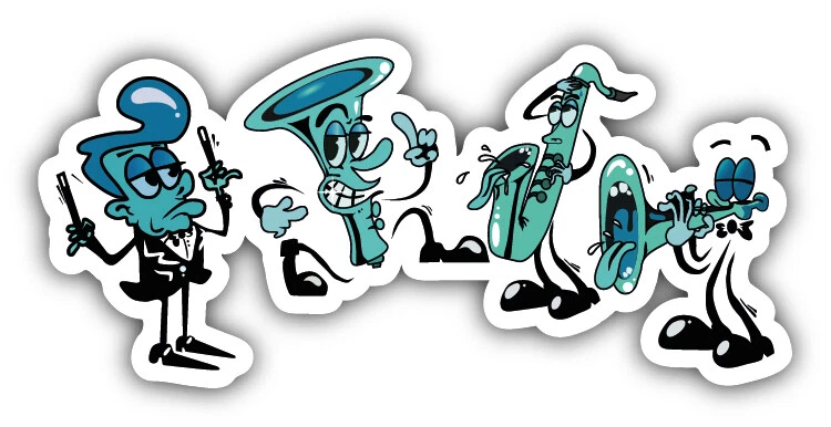 KIRA Caricature Orchestra Car Bumper Sticker Decal Gift for you ...