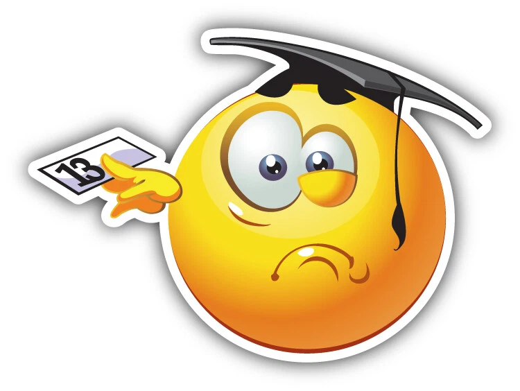 KIRA Cartoon Funny Education Exam Smile Car Bumper Sticker Decal Gift ...