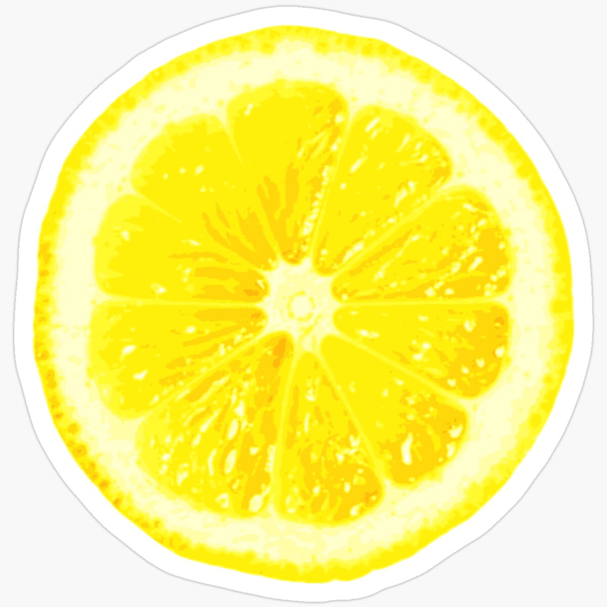 KIRA Cartoon Lemon Slice Sticker Birthday Gifts - Decorative Laptop ...