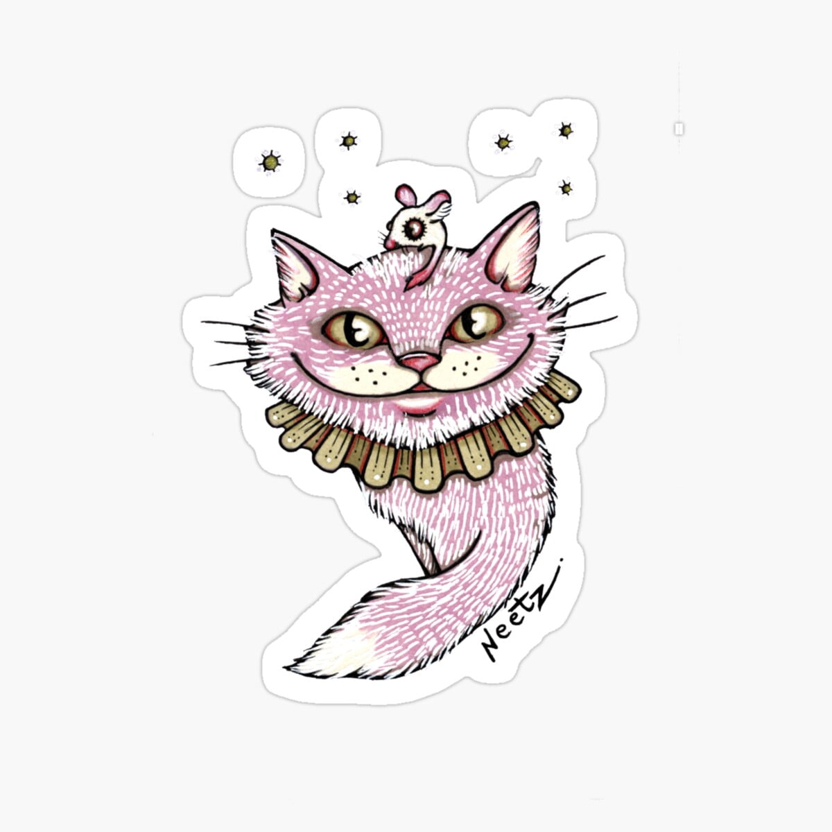 KIRA A Cat May Look At A King Sticker Birthday Gifts - Decorative ...