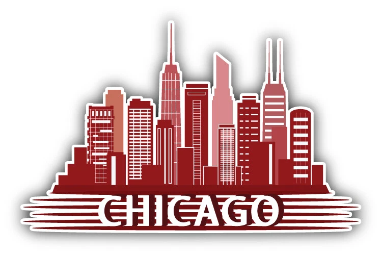 KIRA Chicago Usa Travel Car Bumper Sticker Decal Gift for you ...