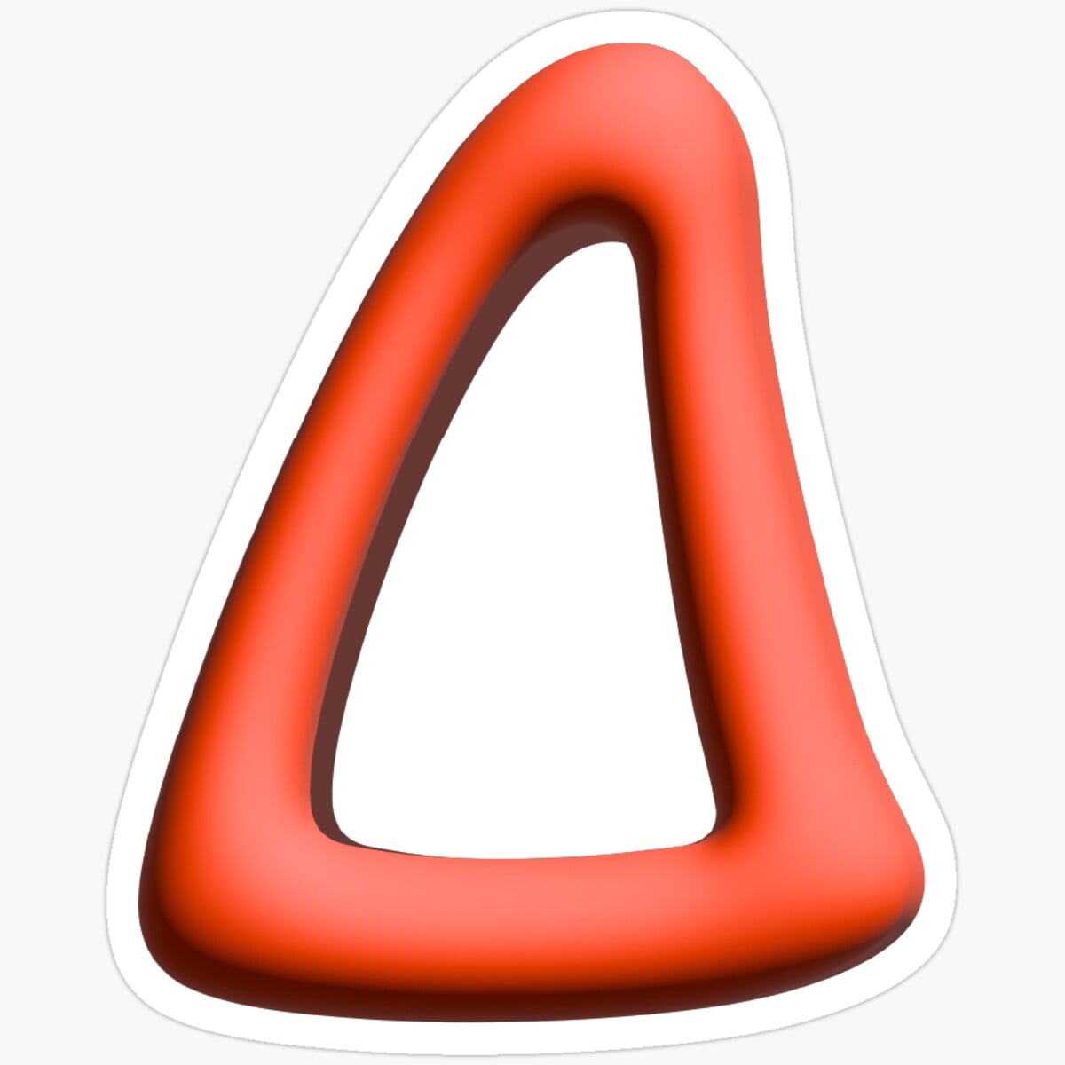 KIRA Coral Delta Bubble Letter Sticker Birthday Gifts - Decorative ...