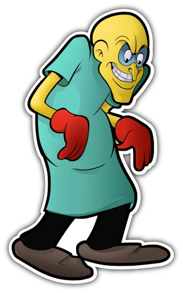 KIRA Crazy Scientist Cartoon Car Bumper Sticker Decal Gift for you ...