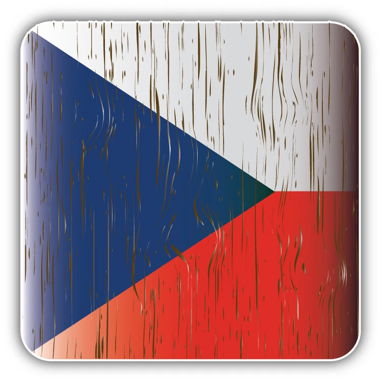 KIRA Czech Republic Wooden Flag Car Bumper Sticker Decal Gift for you ...