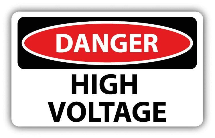 KIRA Danger High Voltage Slogan Sign Car Bumper Sticker Decal Gift for ...