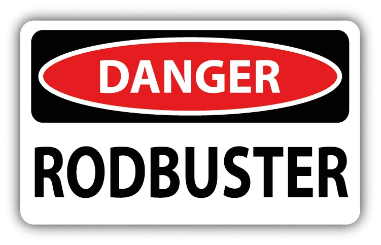 KIRA Danger Rodbuster Slogan Sign Car Bumper Sticker Decal Gift for you ...