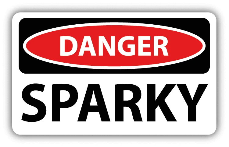 KIRA Danger Sparky Slogan Sign Car Bumper Sticker Decal Gift for you ...