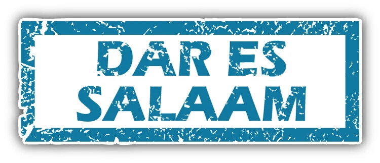 KIRA Dar Es Salaam Grunge Travel Stamp Car Bumper Sticker Decal Gift ...
