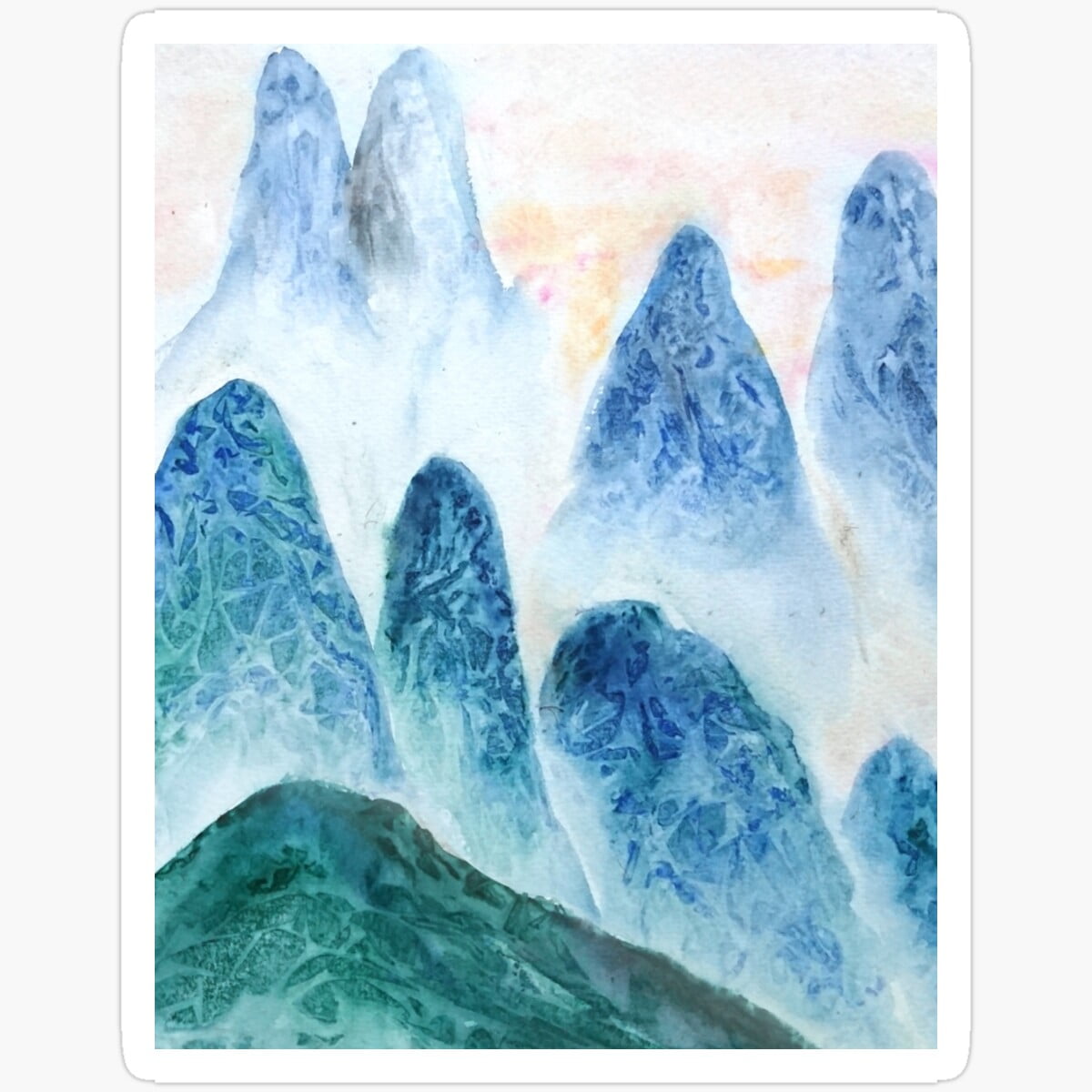 KIRA Dawn In The Mountain Forest Sticker Birthday Gifts - Decorative ...