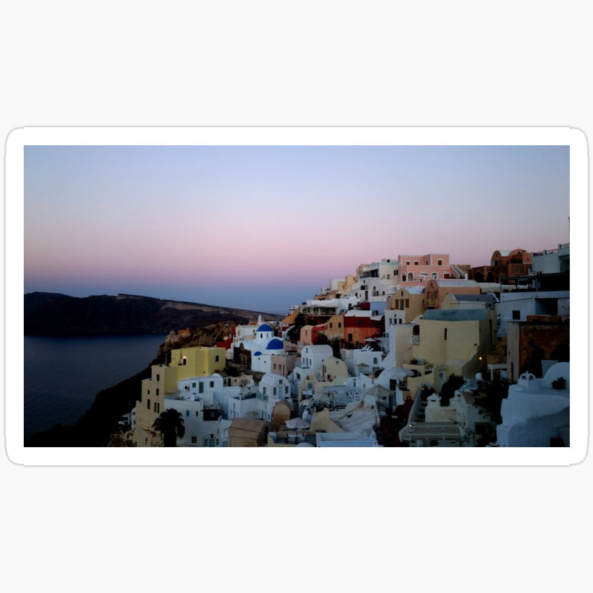 KIRA Dawn Of Santorini Greece Sticker Birthday Gifts - Decorative ...
