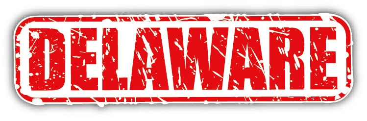 KIRA Delaware USA State Grunge Stamp Car Bumper Sticker Decal Gift for ...