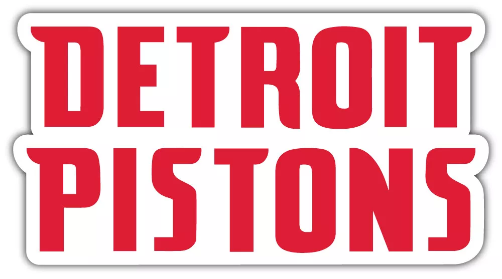 KIRA Detroit Pistons NBA Basketball Car Bumper Sticker Decal Gift for ...