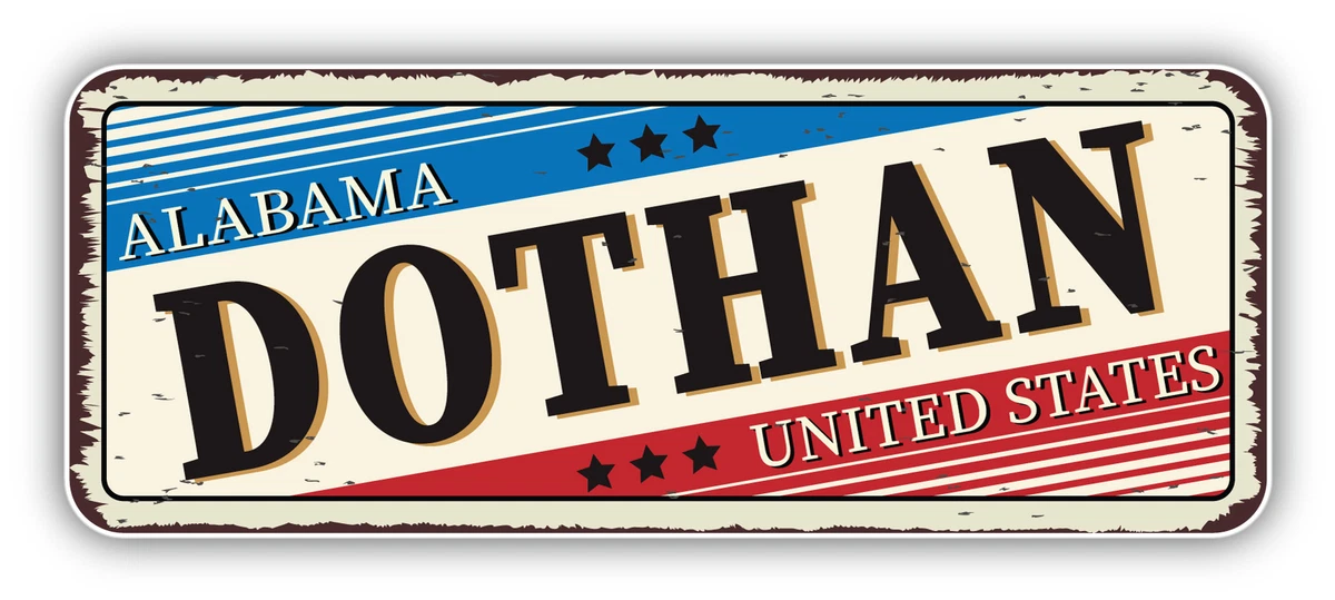 KIRA Dothan City Alabama USA Grunge Retro Vinyl Sticker Decal Gift for ...