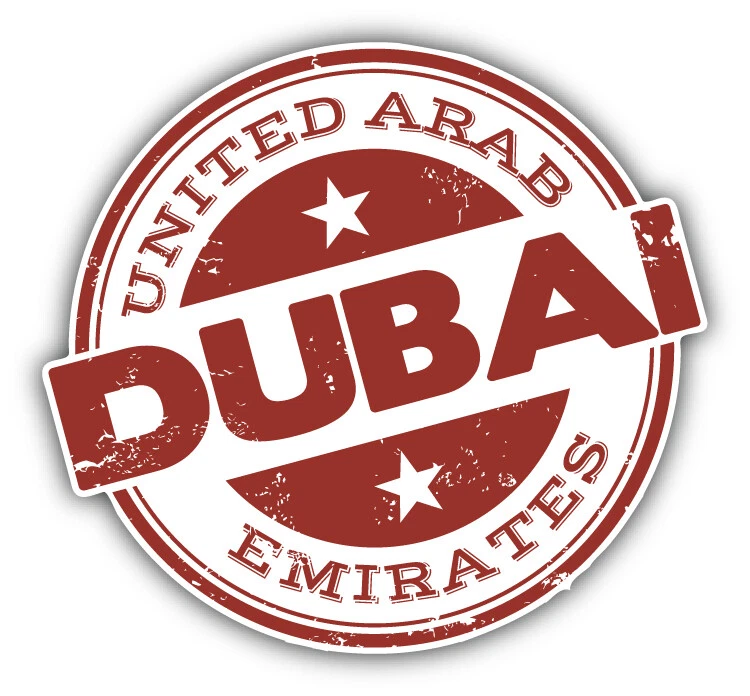 KIRA Dubai United Arab Emirates Grunge Travel Stamp Car Bumper Sticker ...