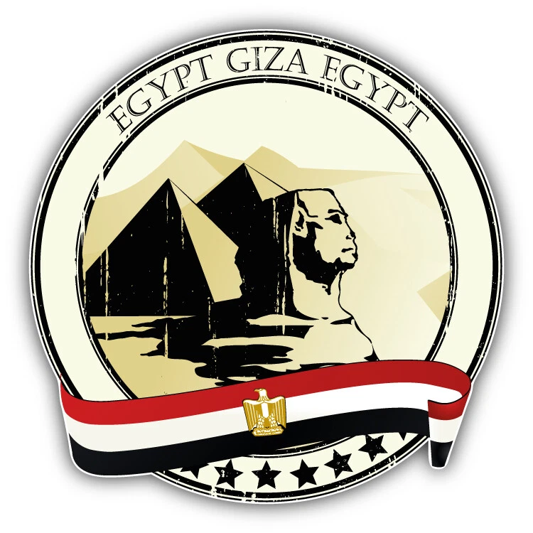 KIRA Egypt Giza Grunge Stamp Car Bumper Sticker Decal Gift for you ...