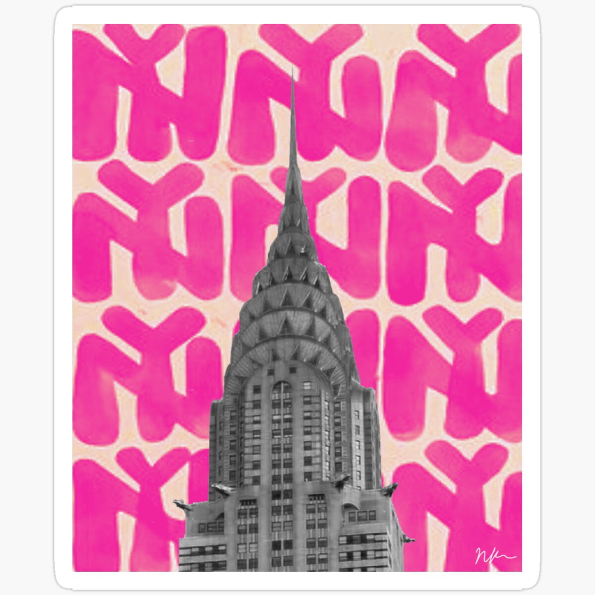 KIRA Emp State Pink Sticker Birthday Gifts - Decorative Laptop, Phone ...