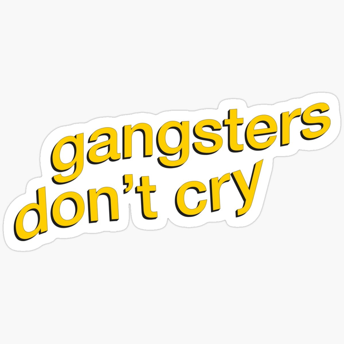 KIRA Gangsters Don'T Cry Sticker Birthday Gifts - Decorative Laptop ...