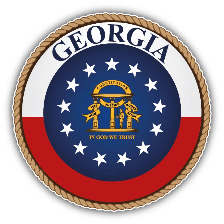 KIRA Georgia USA State Seal Car Bumper Sticker Decal Gift for you ...