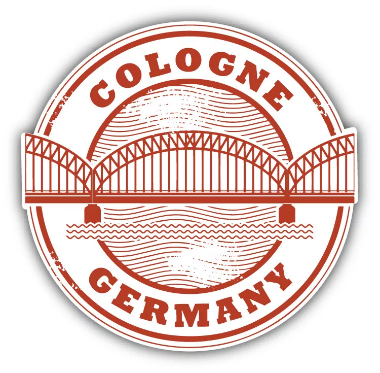 KIRA Germany Cologne Grunge Stamp Car Bumper Sticker Decal Gift for you ...