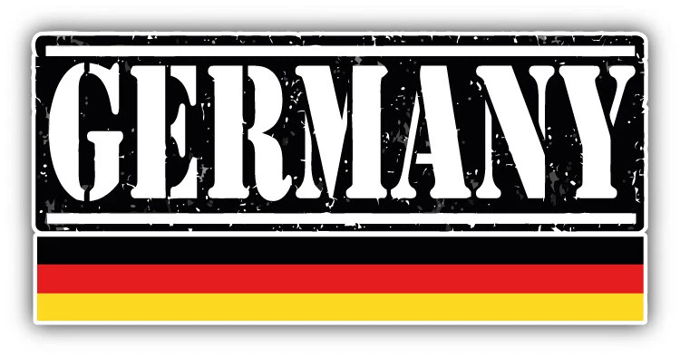 KIRA Germany Grunge Travel Stamp Car Bumper Sticker Decal Gift for you ...