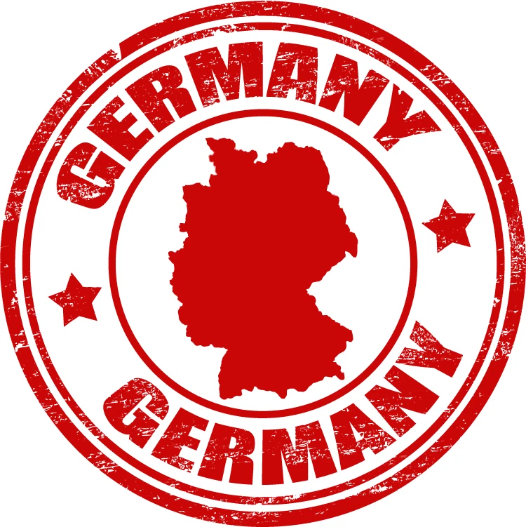 KIRA Germany Map Round Car Bumper Sticker Decal Gift for you ...