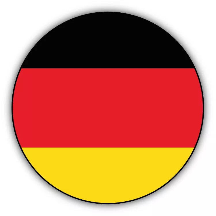 KIRA Germany Round Flag Car Bumper Sticker Decal Gift for you ...