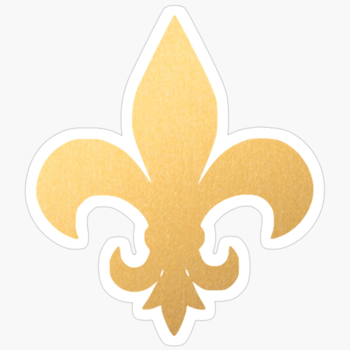 KIRA Gold Fleur De Lis Sticker Birthday Gifts - Decorative Laptop ...