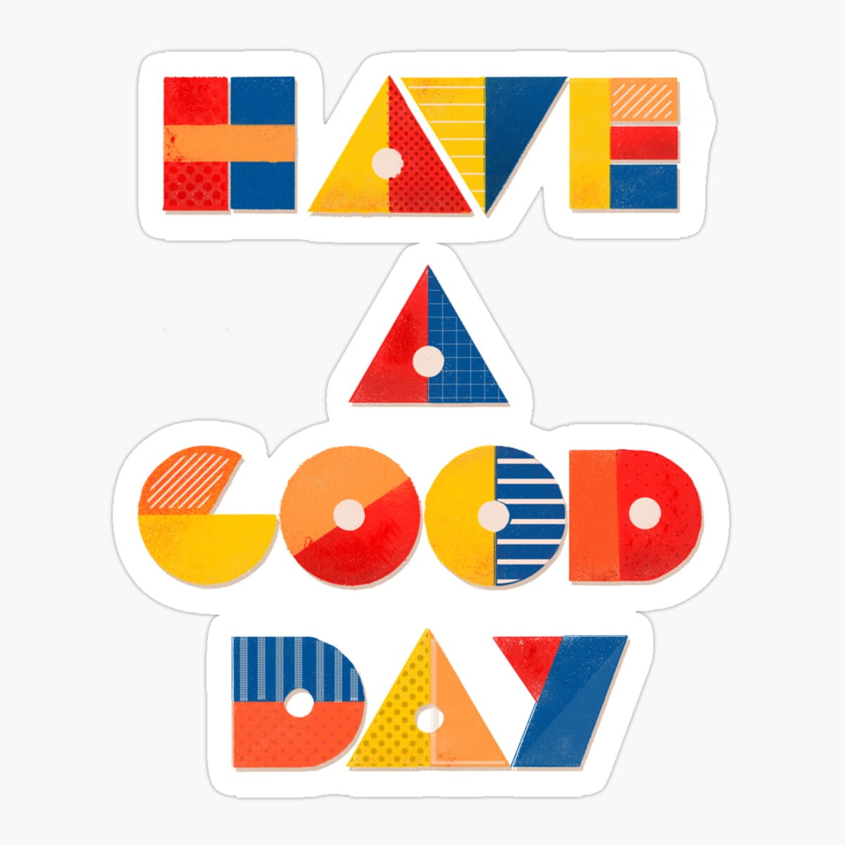 KIRA Have A Good Daybright Type Glossy Sticker Birthday Gifts ...