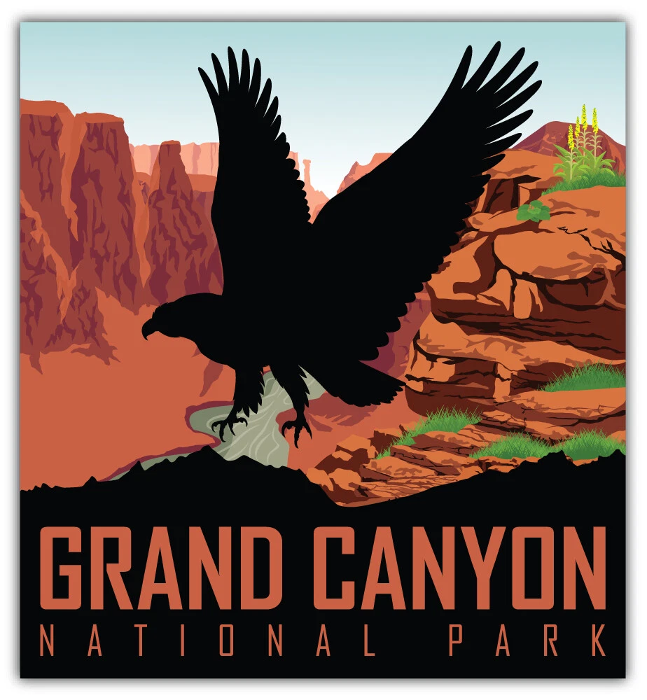 KIRA Grand Canyon National Park USA Travel Car Bumper Sticker Decal ...