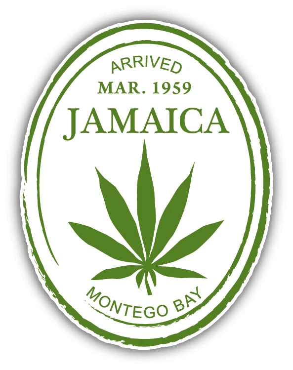 KIRA Grunge Travel Stamp Jamaica Montego Bay Car Bumper Sticker Decal ...