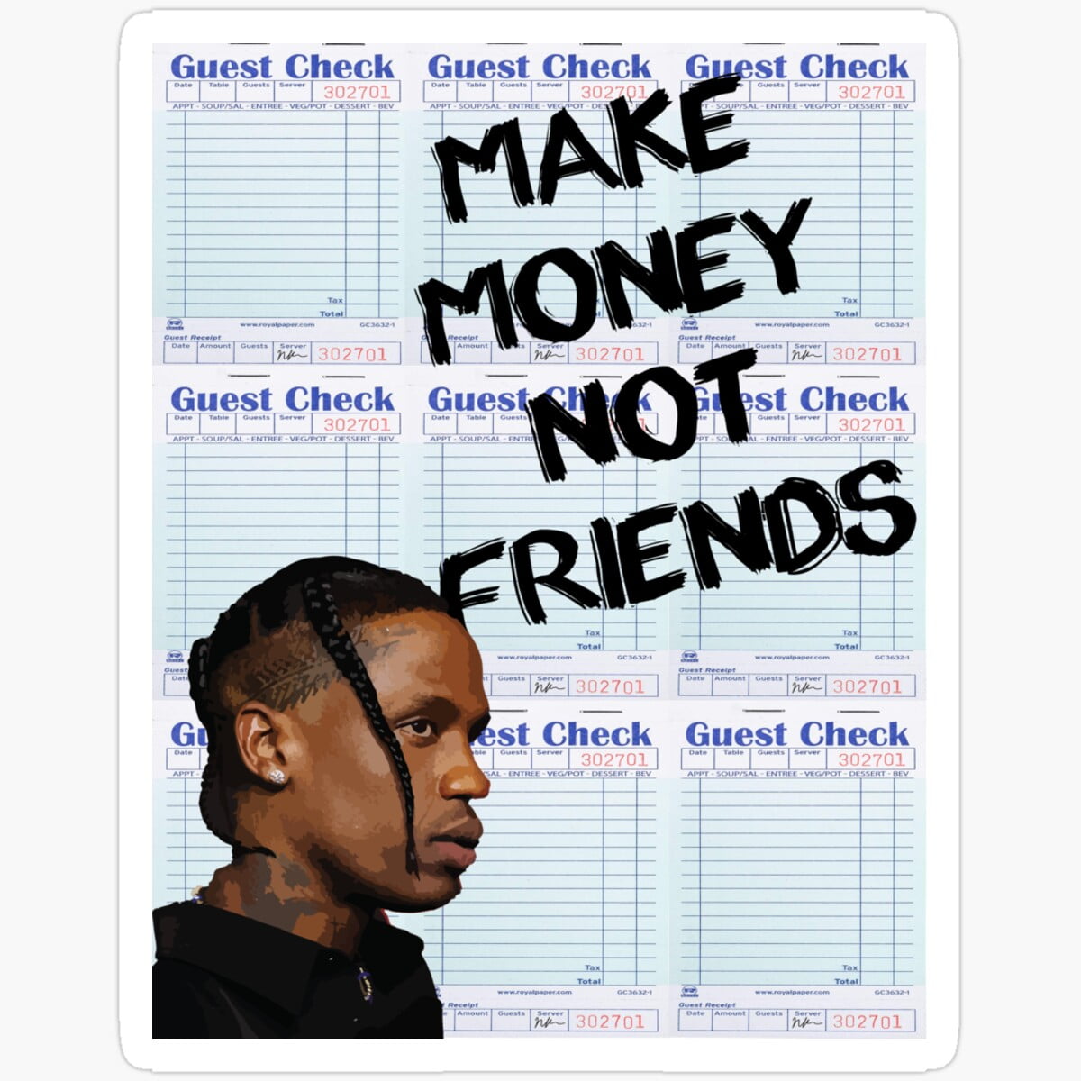 KIRA $$$Guest Check Sticker Birthday Gifts - Decorative Laptop, Phone ...