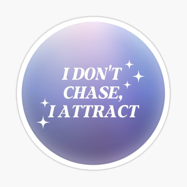 KIRA I Don't Chase, I Attract Purple Aura Sticker Gift for you ...