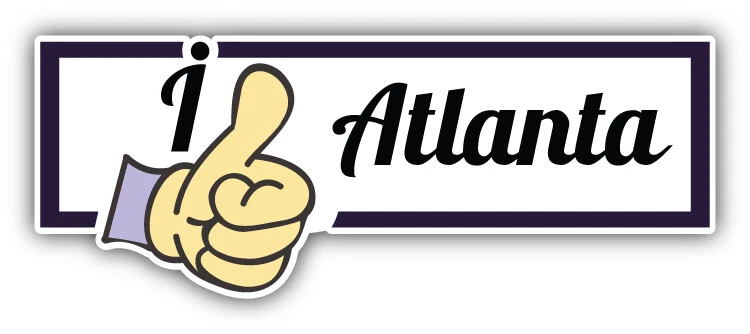 KIRA I Like Atlanta Travel Slogan Car Bumper Sticker Decal Gift for you ...