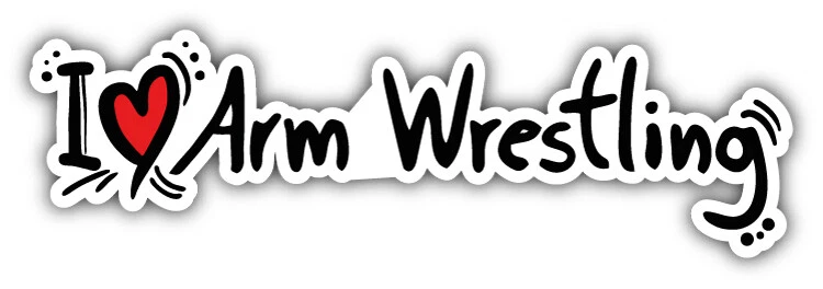 KIRA I Love Arm Wrestling Car Bumper Sticker Decal Gift for you ...