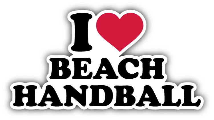 KIRA I Love Beach Handball Car Bumper Sticker Decal Gift for you ...