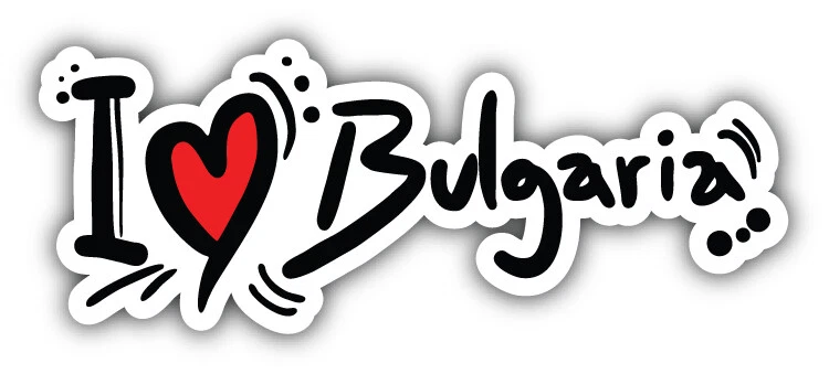 KIRA I Love Bulgaria Slogan Car Bumper Sticker Decal Gift for you ...