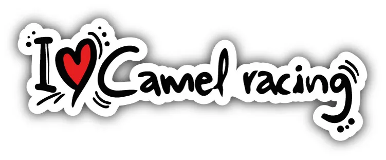 KIRA I Love Camel Racing Car Bumper Sticker Decal Gift for you ...