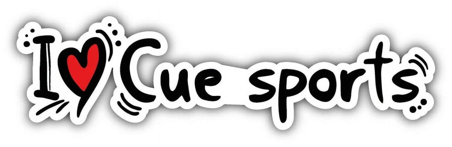 KIRA I Love Cue Sports Car Bumper Sticker Decal Gift for you ...