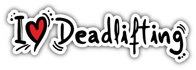 KIRA I Love Deadlifting Slogan Car Bumper Sticker Decal Gift for you ...