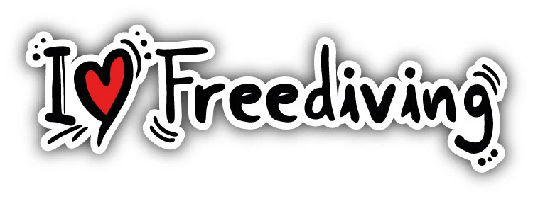 KIRA I Love Freediving Car Bumper Sticker Decal Gift for you ...