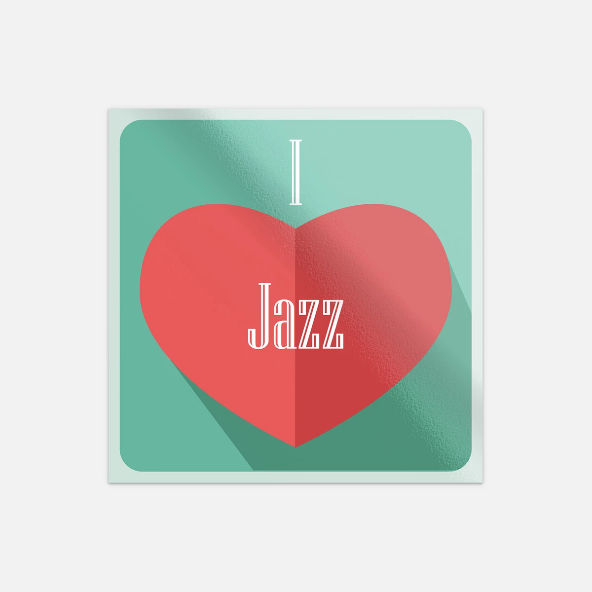 KIRA I Love Jazz Heart Music Vinyl Sticker Decal Gift for you ...