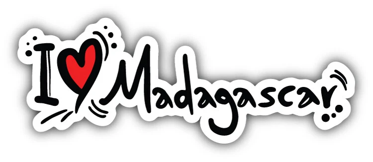 KIRA I Love Madagascar Slogan Car Bumper Sticker Decal Gift for you ...