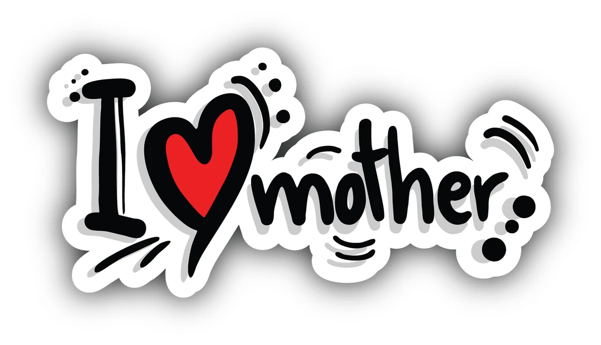 KIRA I Love Mother Slogan Vinyl Sticker Car Bumper Decal Gift for you ...