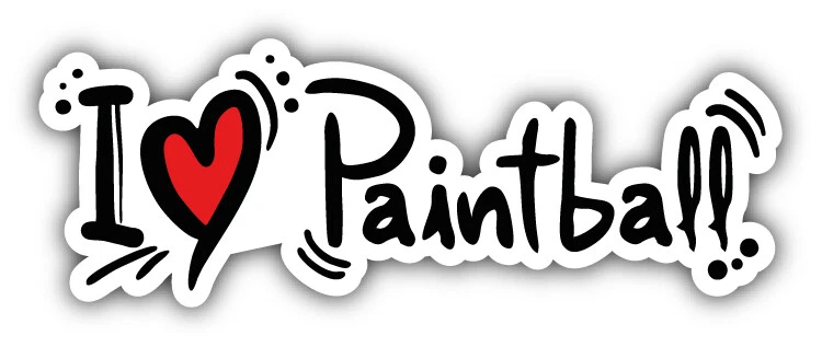 KIRA I Love Paintball Car Bumper Sticker Decal Gift for you ...