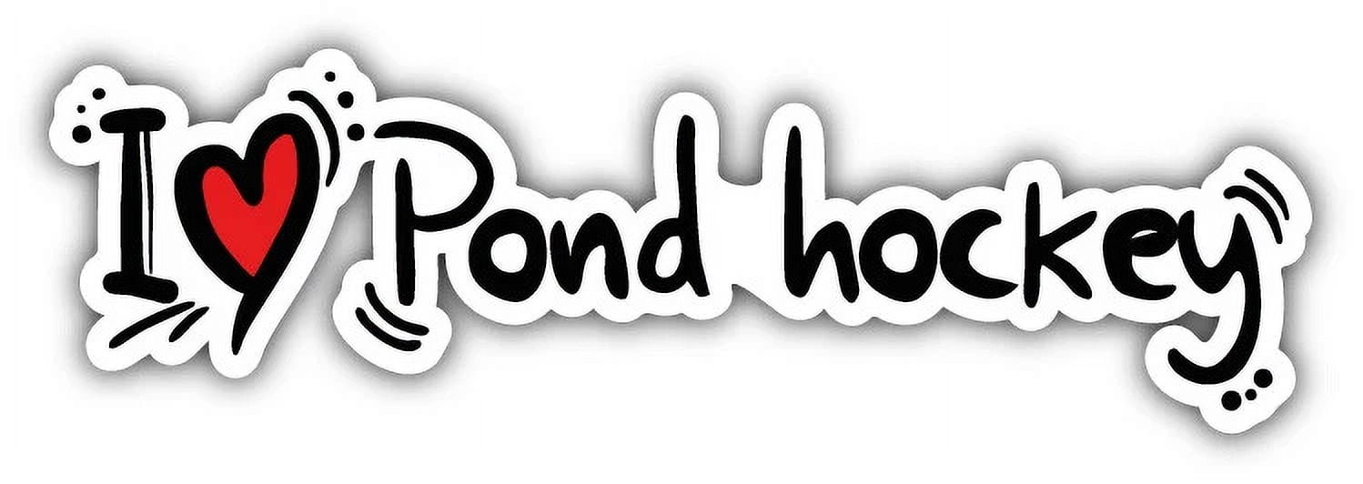 KIRA I Love Pond Hockey Car Bumper Sticker Decal Gift for you ...